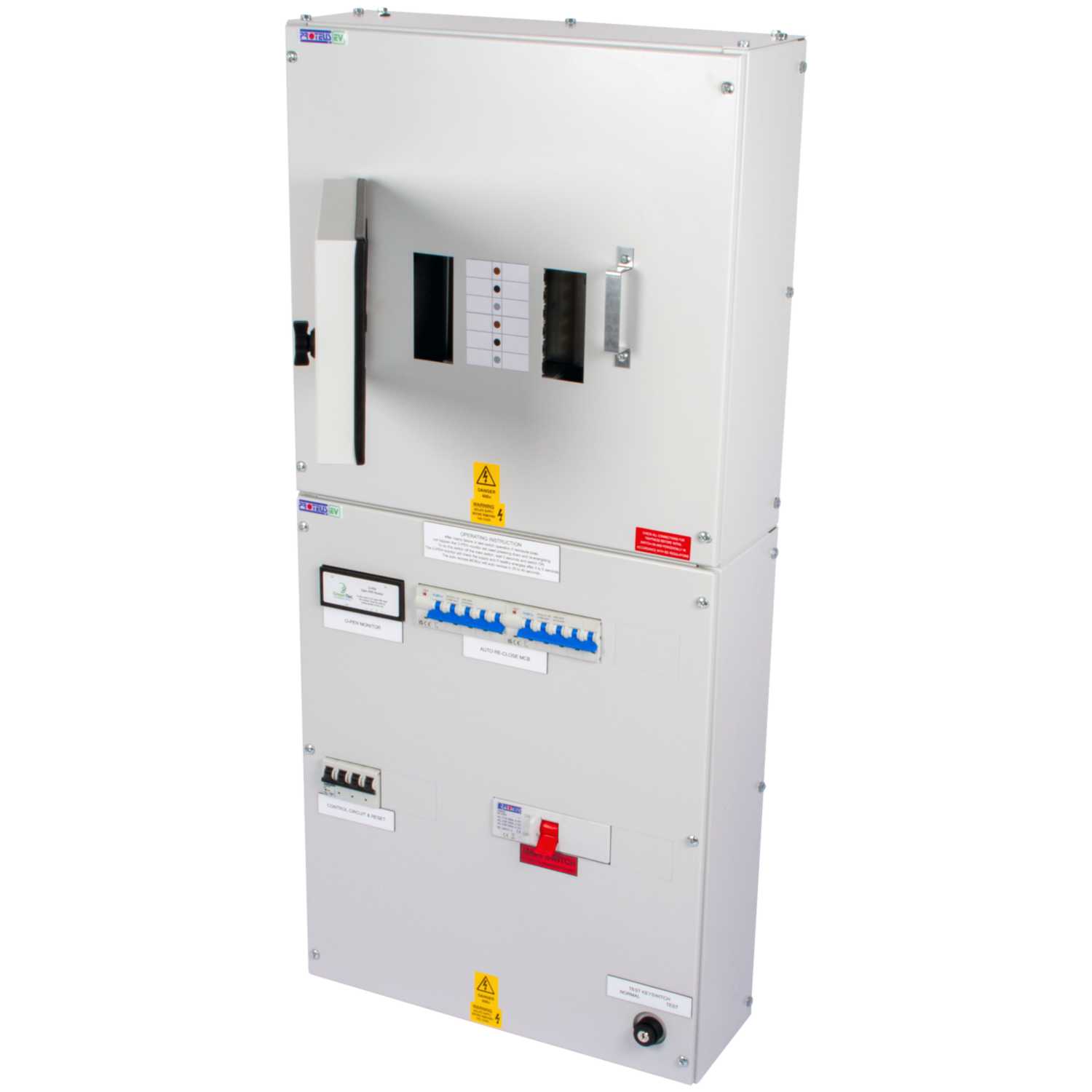 Proteus EV 4 Way TP+N Type B EV Distribution Board with 200A O-PEN ...