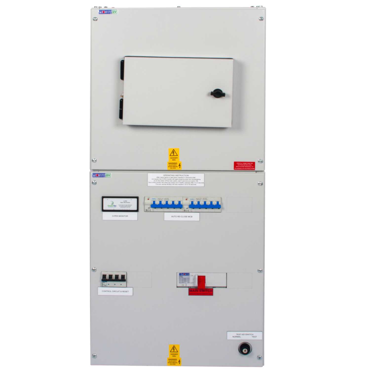 Proteus EV 4 Way TP+N Type B EV Distribution Board with 200A O-PEN ...