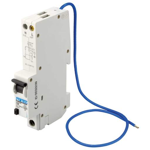 Proteus XL 20A Single Pole and Neutral 1 Module C Curve 10kA 30mA Type A RCBO (XL20CR) | CEF
