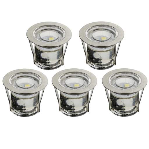 Robus VITA 1.8W LED IP68 Decking Kit White (Pack of 5) (R3LED5S-01) | CEF