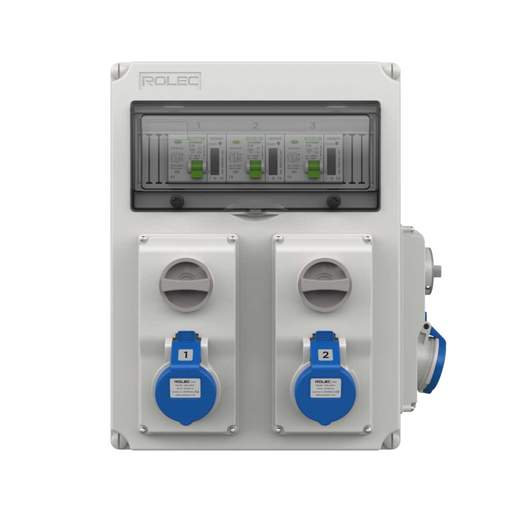 Rolec 16A Interlocked 3 Way 10A RCBO Metered Caravan Hook Up Point ...