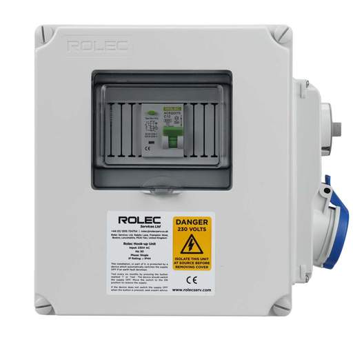 Rolec LSHU 16A Interlocked 1 Way 10A RCBO Caravan Hook Up Point ...