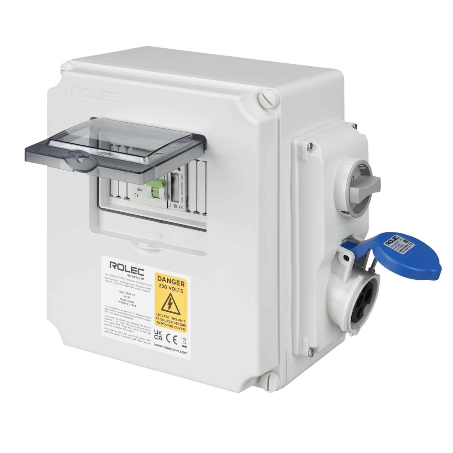 Rolec LSHU 16A Interlocked 1 Way Metered Caravan Hook Up Point ...