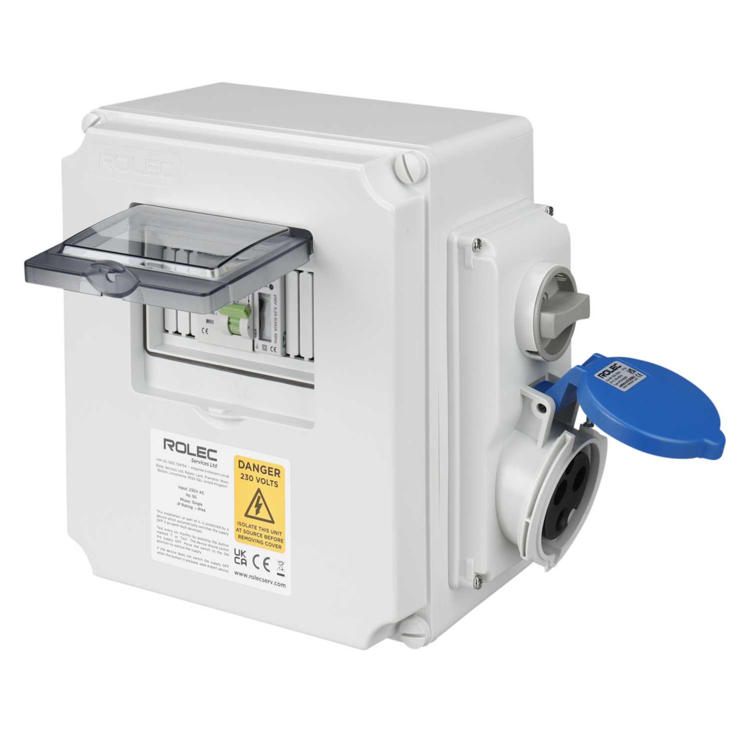 Rolec LSHU 32A Interlocked 1 Way Metered Caravan Hook Up Point ...