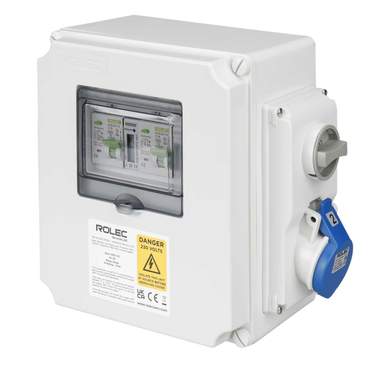 Rolec LSHU 16A Interlocked 2 Way Metered Caravan Hook Up Point ...
