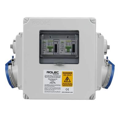 Rolec LSHU 32A Interlocked 2 Way Metered Caravan Hook Up Point ...