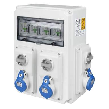 Rolec LSHU 16A Interlocked 4 Way 10A RCBO Metered Caravan Hook Up Point ...