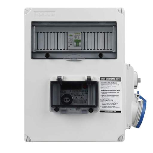 Rolec LSHU 32A Interlocked 1 Way Smartcard Metered Caravan Hook Up ...