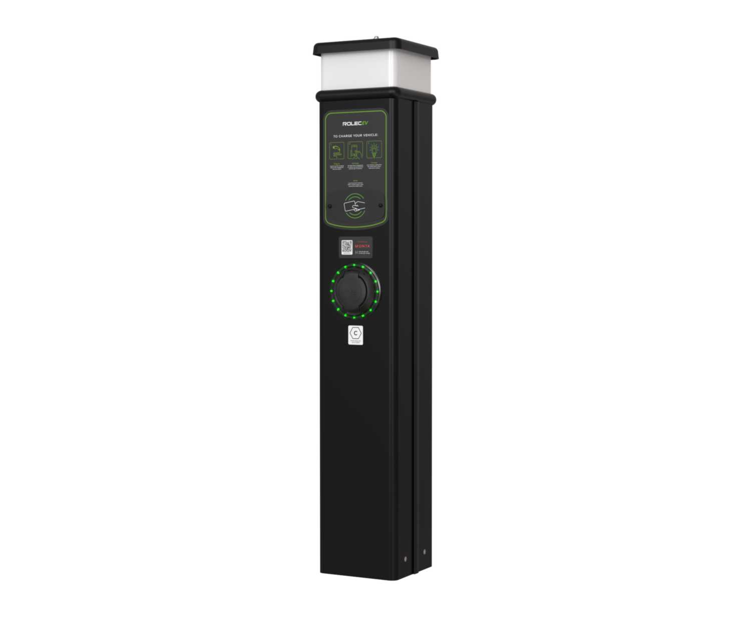 Rolec EV BasicCharge Smart EV Charging Pedestal 22kW 1 x Type 2 Socket ...