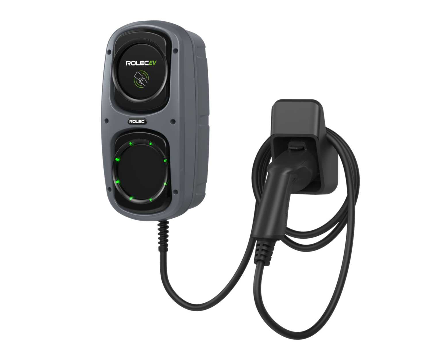 Rolec EV WallPod Smart EV Charger 7.4kW 1 x Type 2 10m Tethered Lead ...