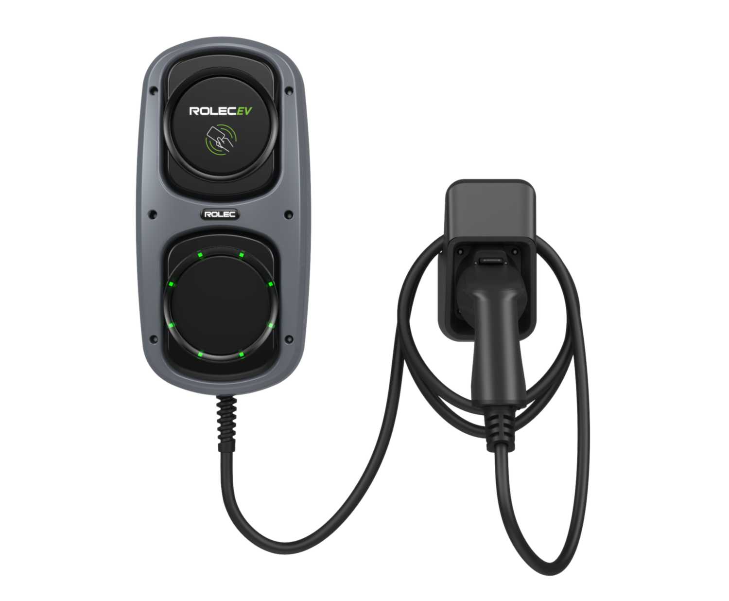 Rolec EV WallPod Smart EV Charger 7.4kW 1 x Type 2 10m Tethered Lead ...