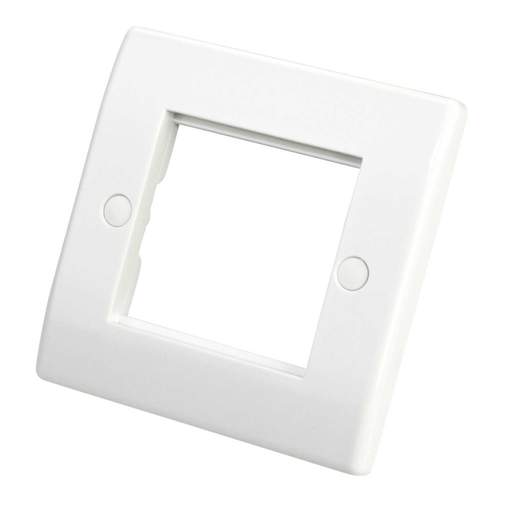 M2 1 Gang 2 Euro Module Front Plate White (M21G2MP) | CEF
