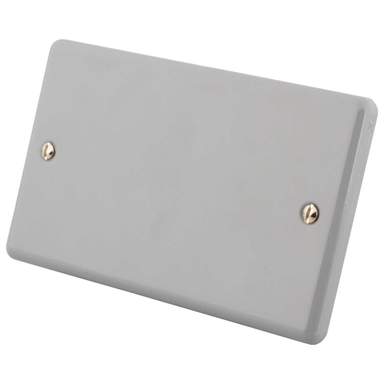 M2 2 Gang Blank Plate Metal Clad (M22BPM) | CEF