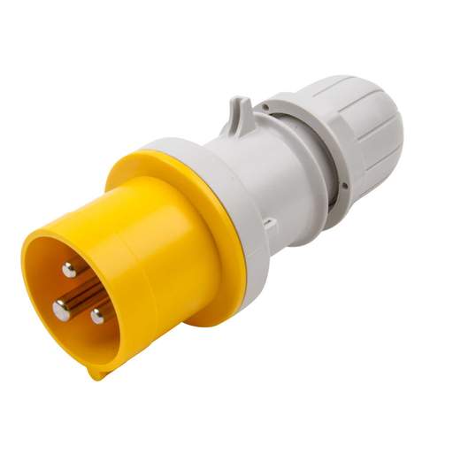 Scame Optima 32A 2P+E 110V Plug IP44 Yellow (213.3230) | CEF