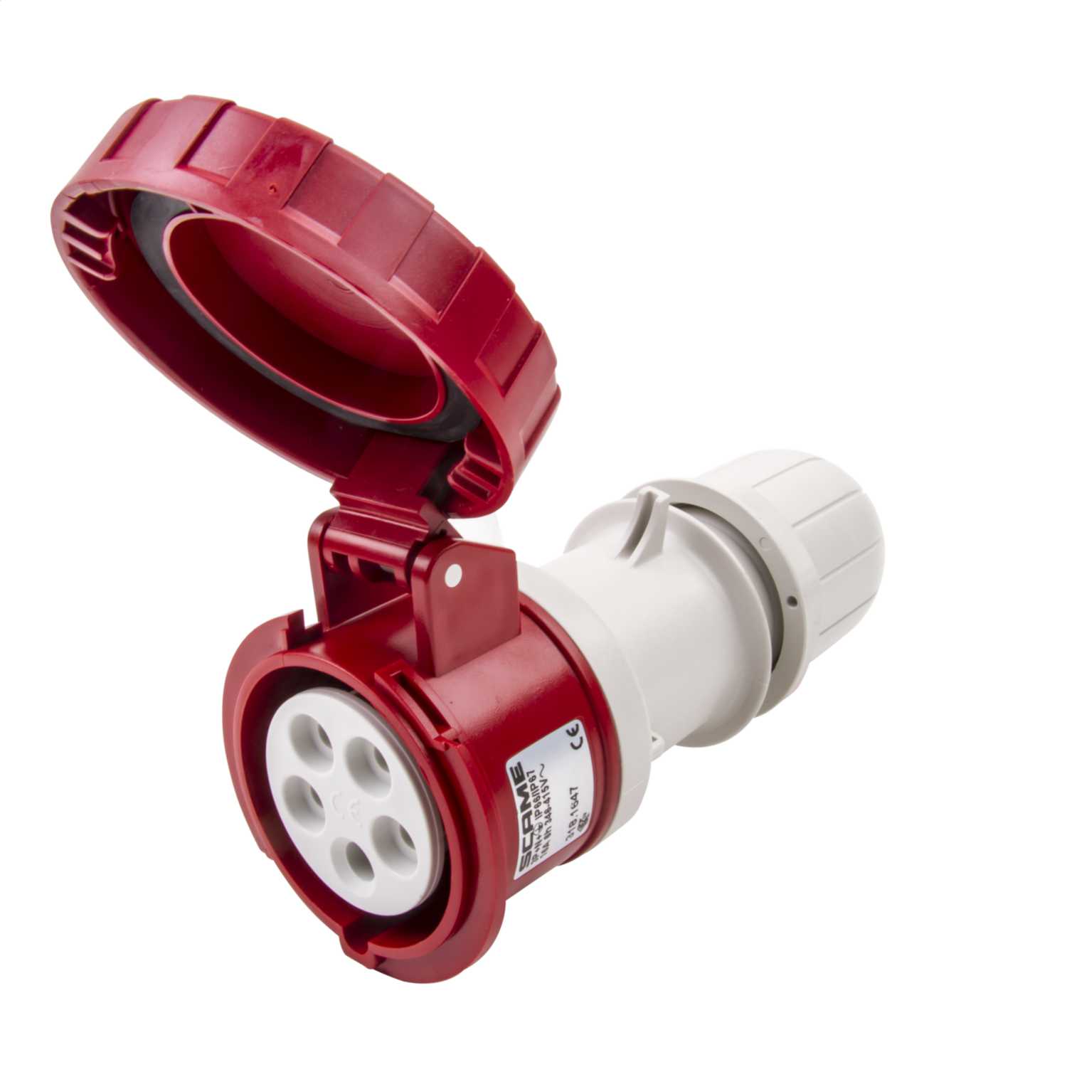Scame OPTIMA 16A 3P+N+E 415V Coupler IP67 Red (318.1647) | CEF