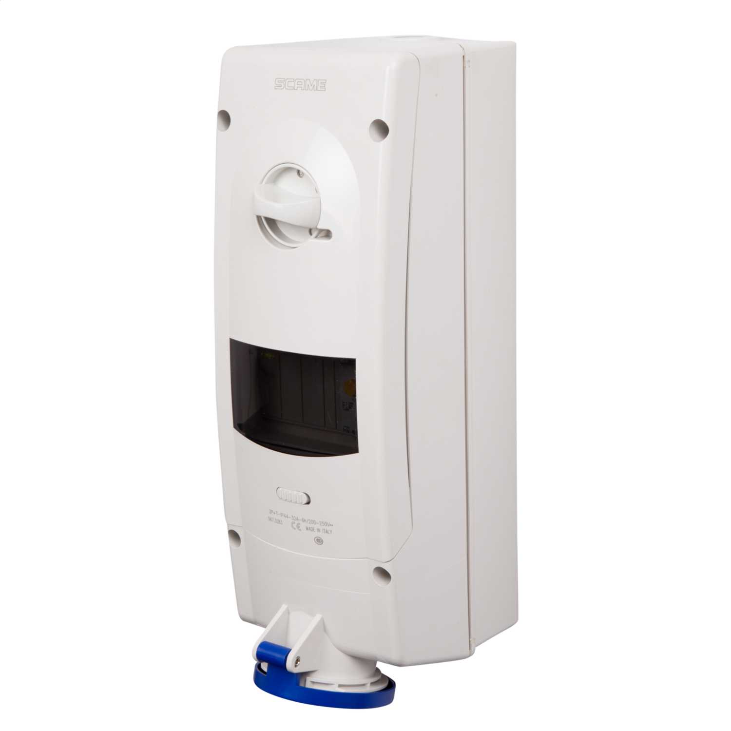 Scame ADVANCE 2 32A 2P+E 230V Interlocked Switched RCD Protected Socket ...