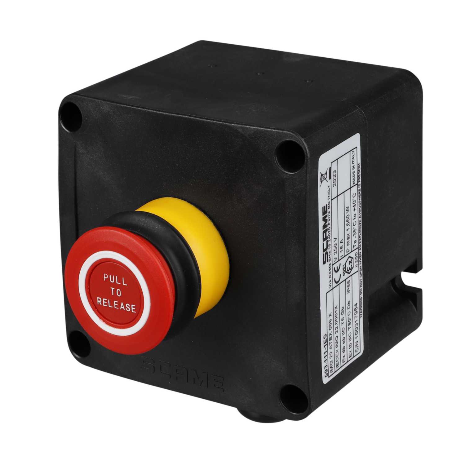 Scame Emergency Stop Pull Release Ex Control Station (593.111-1ES) | CEF