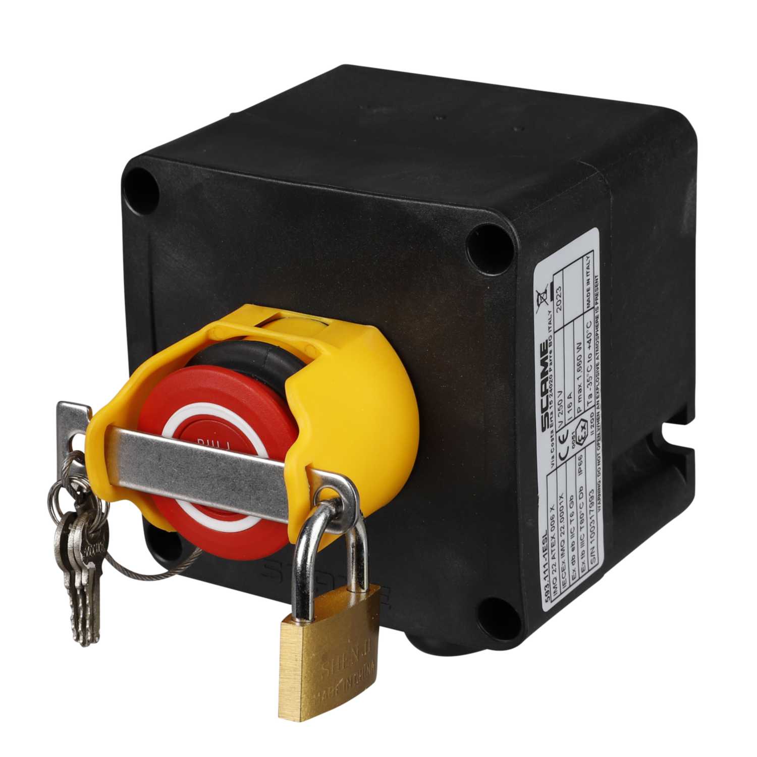 Scame Emergency Stop Pull Release Lockable Ex Control Station (593.111 ...