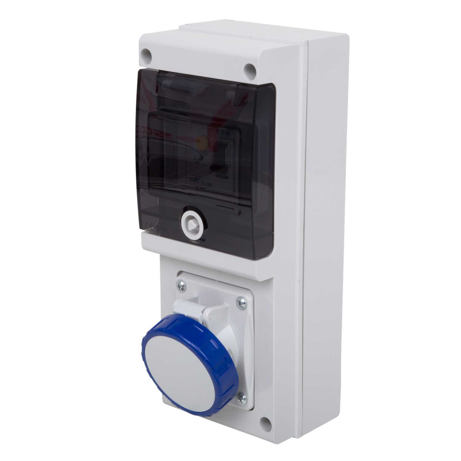 Scame BLOCK COMBI-UNIT 16A 2P+E 230V RCD Protected Socket IP66 (632. ...