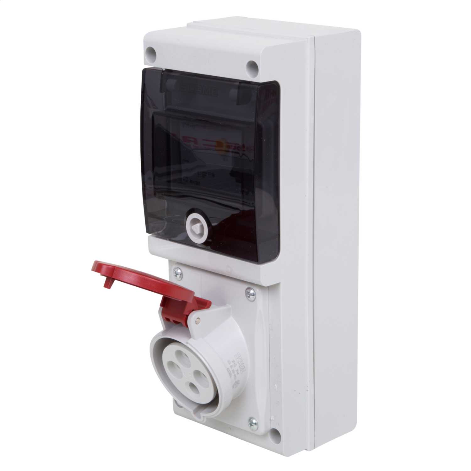 Scame BLOCK COMBI-UNIT 32A 3P+E 415V RCD Protected Socket IP44 (632. ...