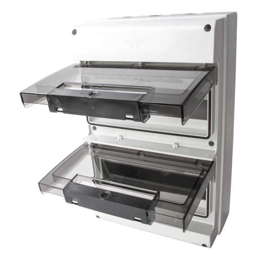 Scame DOMINO IP66 24 Module Insulated Enclosure with Terminal Blocks ...