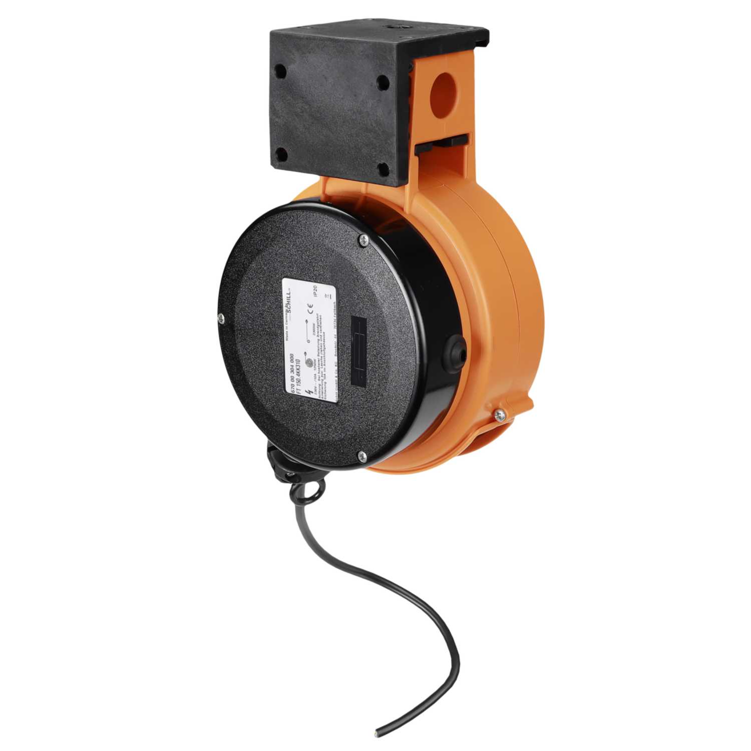 Schill 4m 110V / 230V 10A Fused Spring Return Cable Reel (FT 150) | CEF