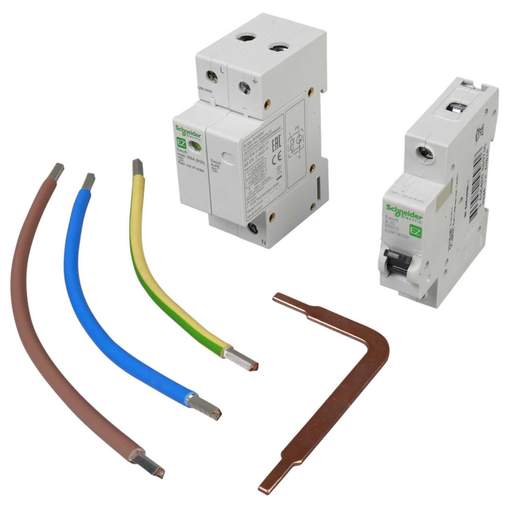 Schneider Easy9 20kA 2 Module Single Pole and Neutral Type 2 Surge ...