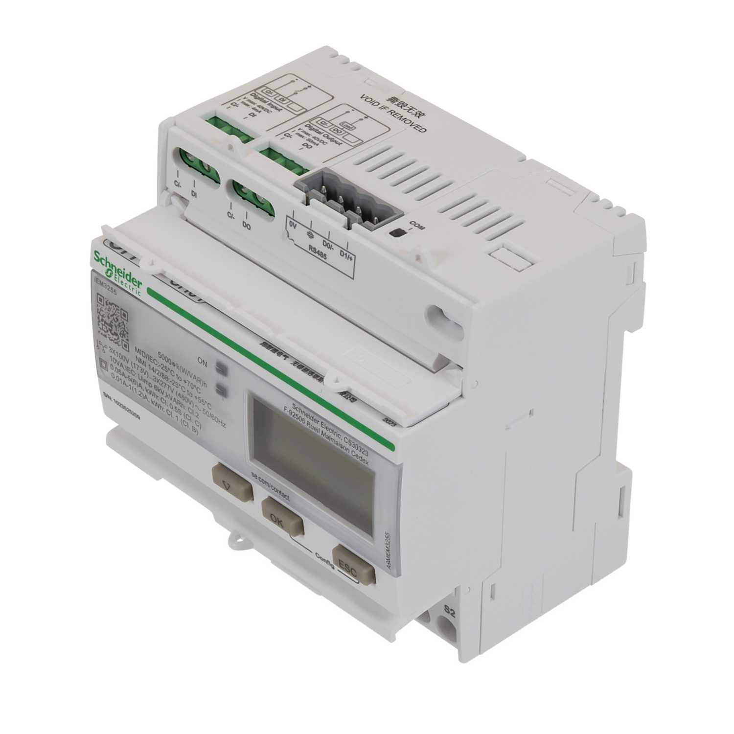 Schneider Acti9 5A Modbus Multi Tariff MID Energy Meter (A9MEM3255) | CEF