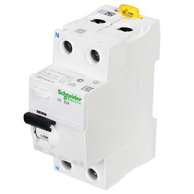 Schneider Acti9 63A 2 Pole 30mA Type A RCD (A9R21263) | CEF