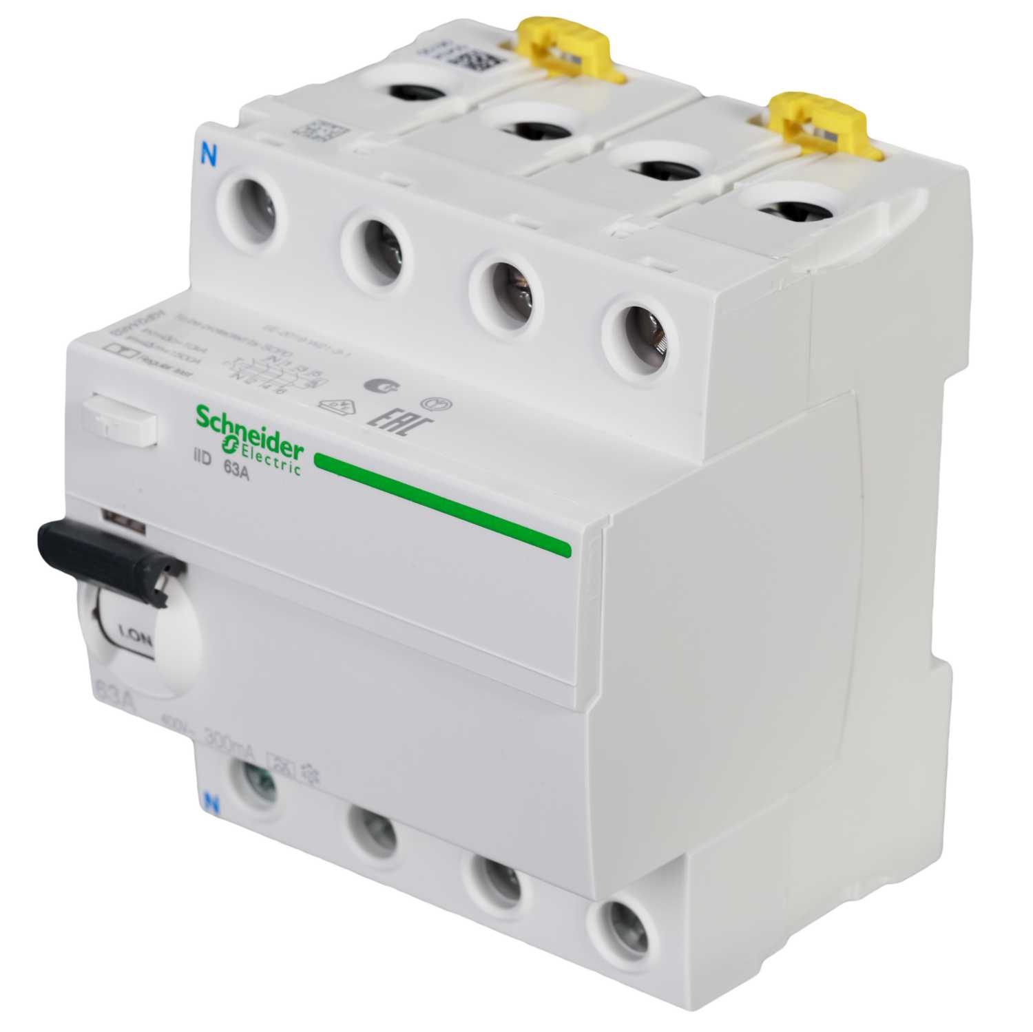 Schneider Acti9 63A 4 Pole 300mA Type A RCD (A9R24463) | CEF