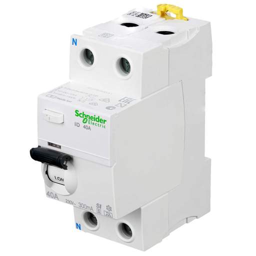 Schneider Acti9 40A 2 Pole 300mA Type A - SI Selective Time Delay RCD ...