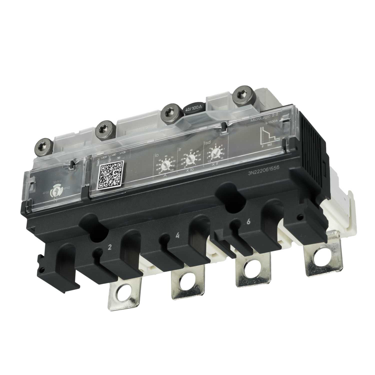 Schneider Merlin MicroLogic 2.2 100A Four Pole Trip Unit for Compact ...