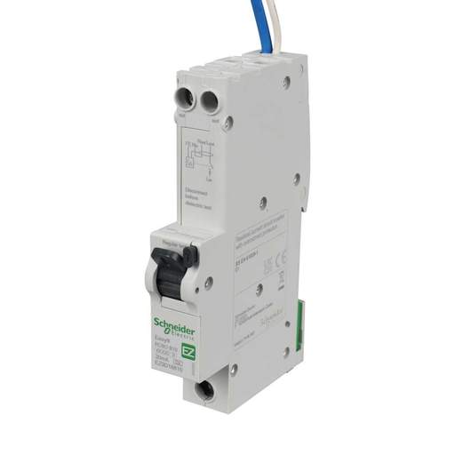 Schneider Easy9 10A 1P+N 1 Module B Curve 6kA 30mA Type A RCBO (EZ9D16810) | CEF