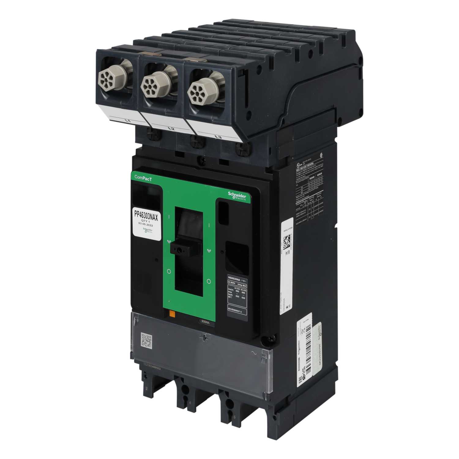 Schneider Merlin Powerpact4 630A TP Switch Disconnector (PP46303NAX) | CEF