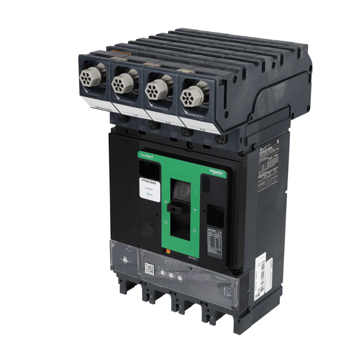 Schneider Merlin Powerpact4 400A Four Pole 50kA NSX MCCB (PP44004X) | CEF