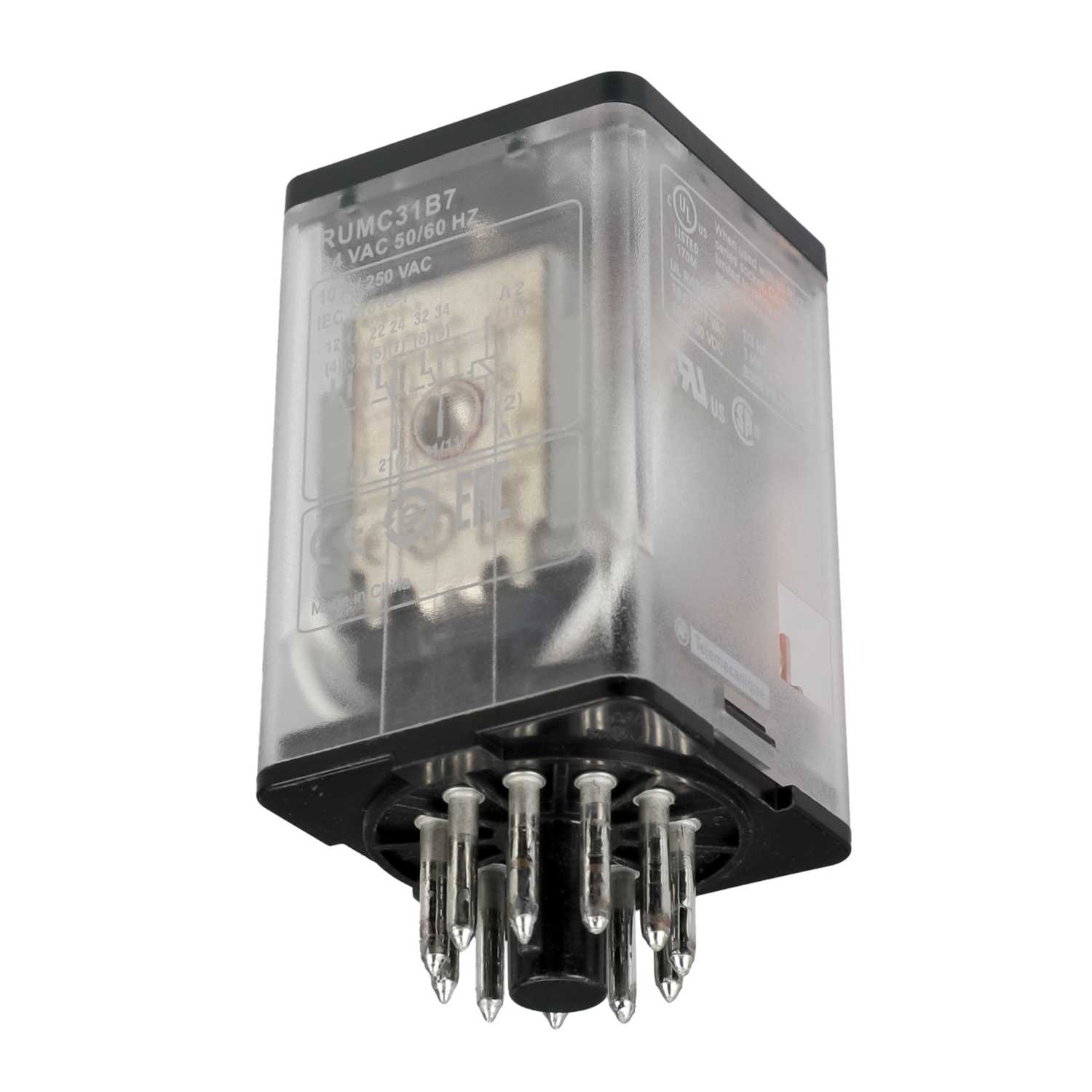 Schneider Telemecanique Zelio RUM 11 Pin 24V 10A AC Universal Plug In ...
