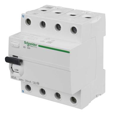 Schneider Square D IKQ 40A 4 Pole 30mA Type A RCD (SED21440) | CEF