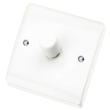 Scolmore Click Curva 250W 1 Gang 2 Way Resistive Inductive Dimmer ...