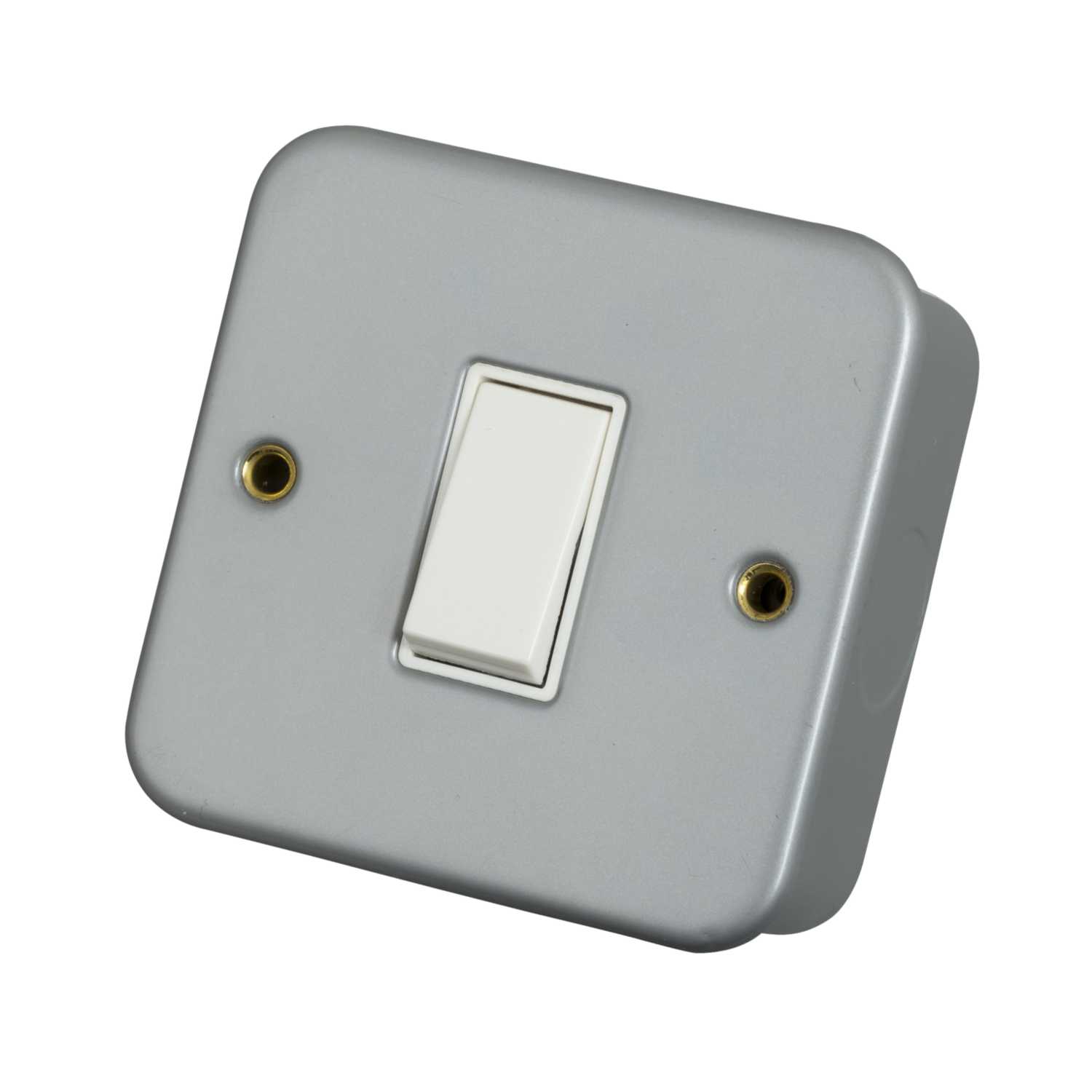 Scolmore Click Essentials 10A 1 Gang Intermediate Light Switch Metal ...
