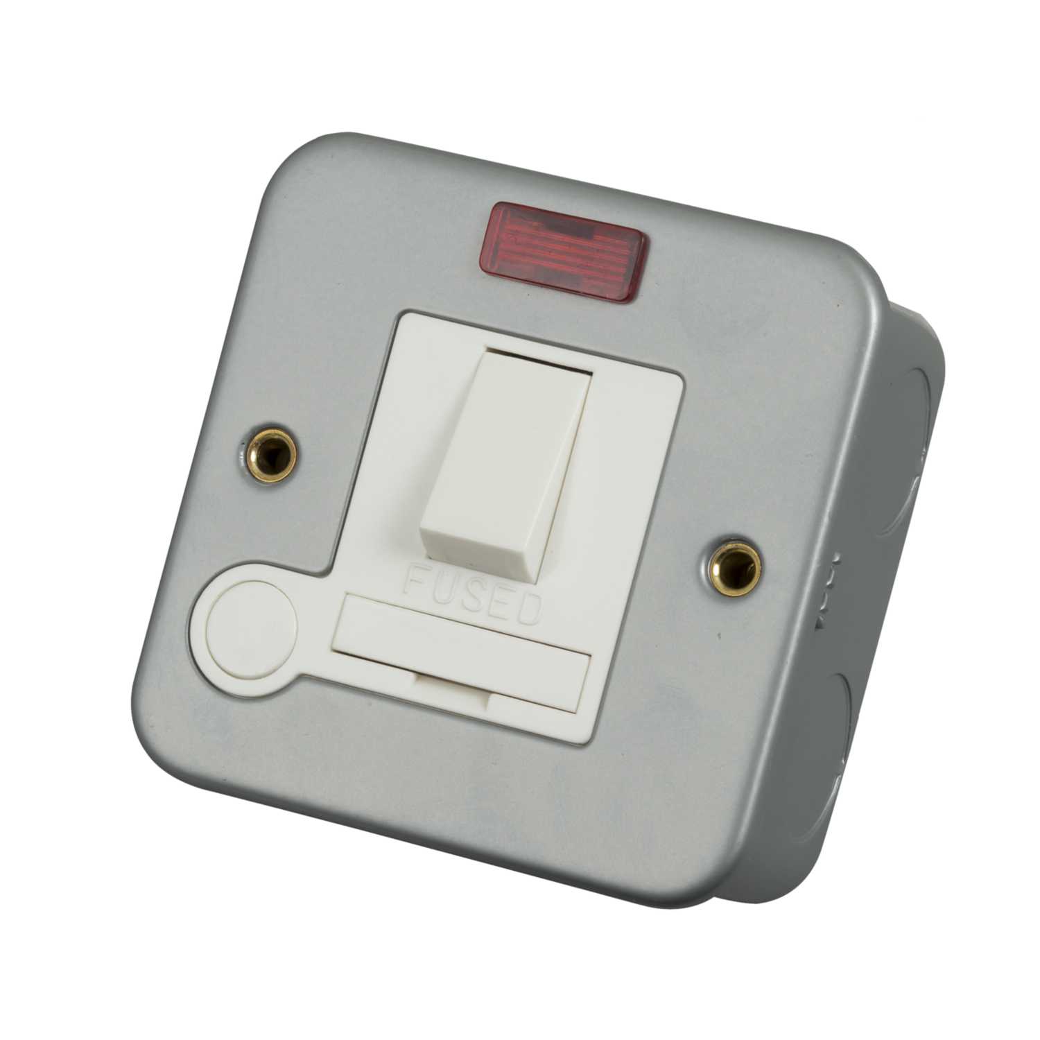 Scolmore Click Essentials 13A DP Switched Fused Spur with Neon and Flex ...
