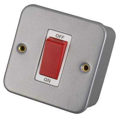 Scolmore Click Essentials 45A DP 1 Gang Switch Metal Clad (CL200) | CEF