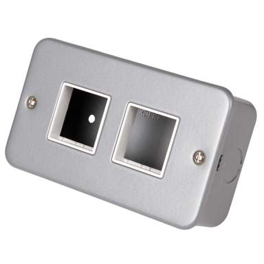 Scolmore Click Mini Grid 2 Gang 4 Module (2+2) Unfurnished Switch ...