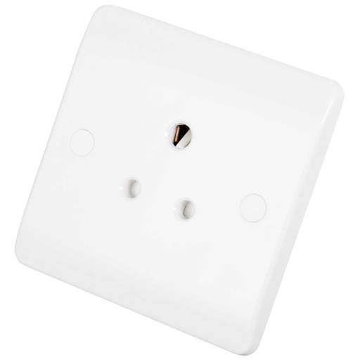 Scolmore Click Mode 5A 1 Gang Unswitched Socket White (CMA038) | CEF