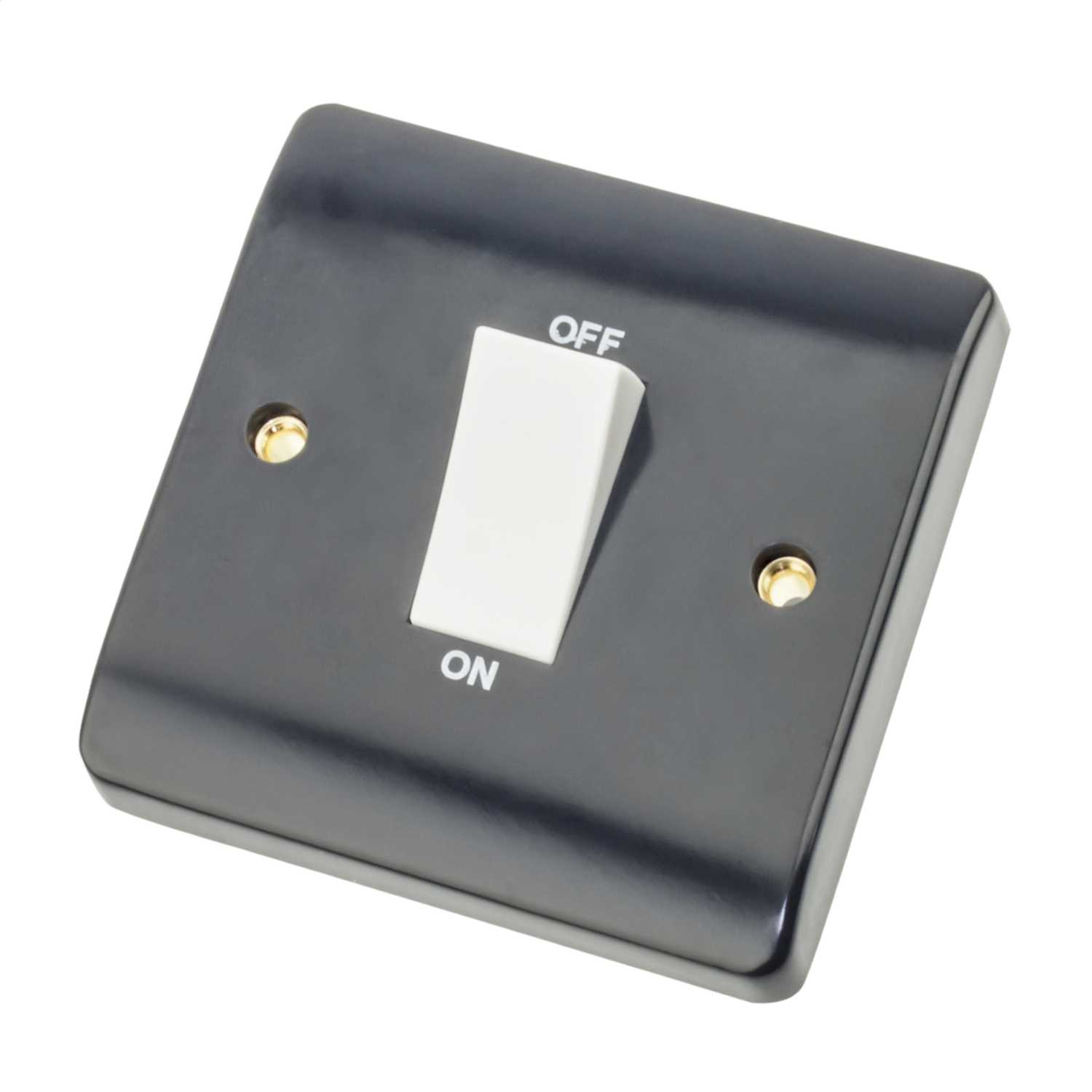 Scolmore Click Part M 45A DP 1 Gang Part M Switch White Insert Grey ...