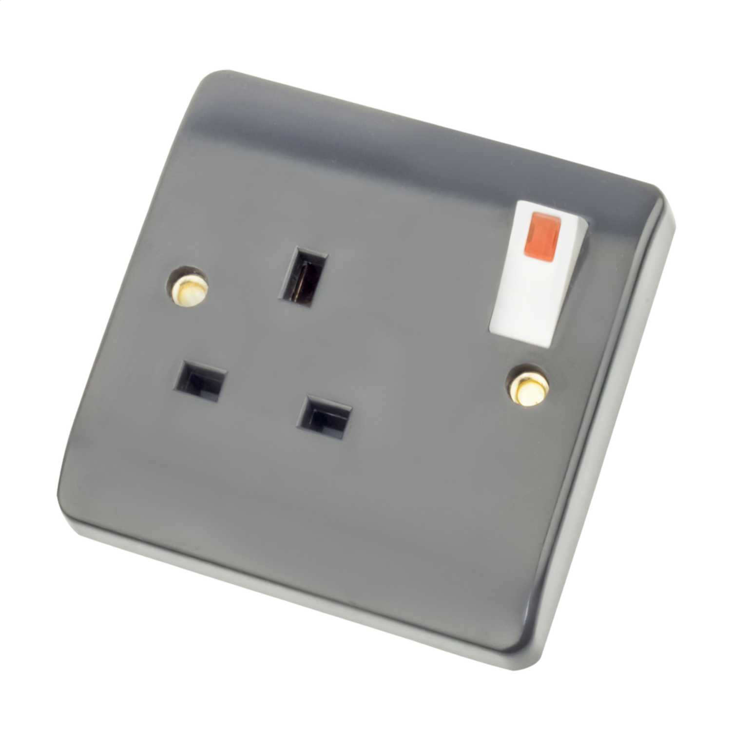 Scolmore Click Part M 13A DP 1 Gang Part M Switched Socket with Neon ...