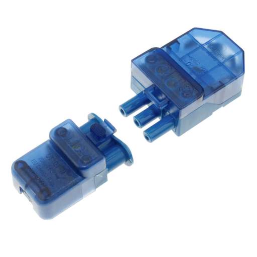 Scolmore Click 250V 20A 3 Pin Flow Connector Blue (CT101C) | CEF