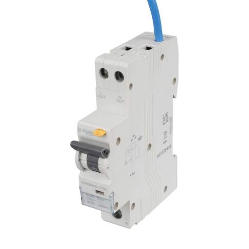 Scolmore Click Elucian 10A 1P+N 1 Module C Curve 6kA 30mA Type A RCBO (CU1RCBO10C) | CEF