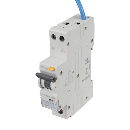 Scolmore Click Elucian 32A 1P+N 1 Module C Curve 6kA 30mA Type A RCBO (CU1RCBO32C) | CEF