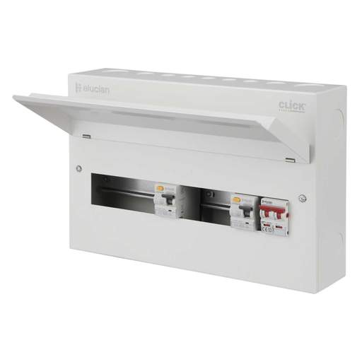 Scolmore Click Elucian 18 Way 6 + 6 Dual 80A Type A RCD Metal Clad ...
