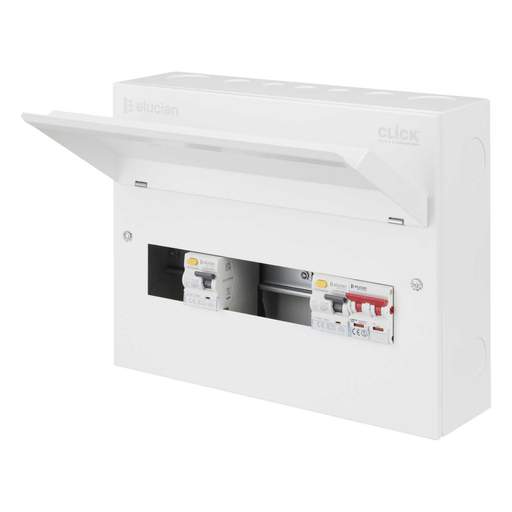 Scolmore Click Elucian 14 Way Dual 80A Type A RCD High Integrity Metal ...